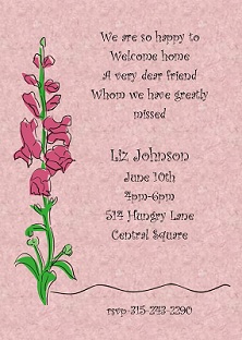 Coming Home Party invitations NEW selections Spring 2017