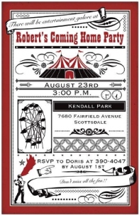 Coming Home Party invitations NEW selections Spring 2017