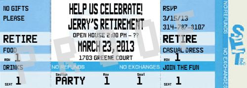 Retirement Party Invitations / Custom Designed New for Summer 2018